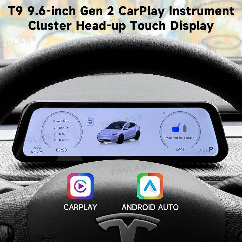 Tesla Model 3 Y Highland T9 9 6 Inch Gen 2 Carplay Head Up Display Teslasy
