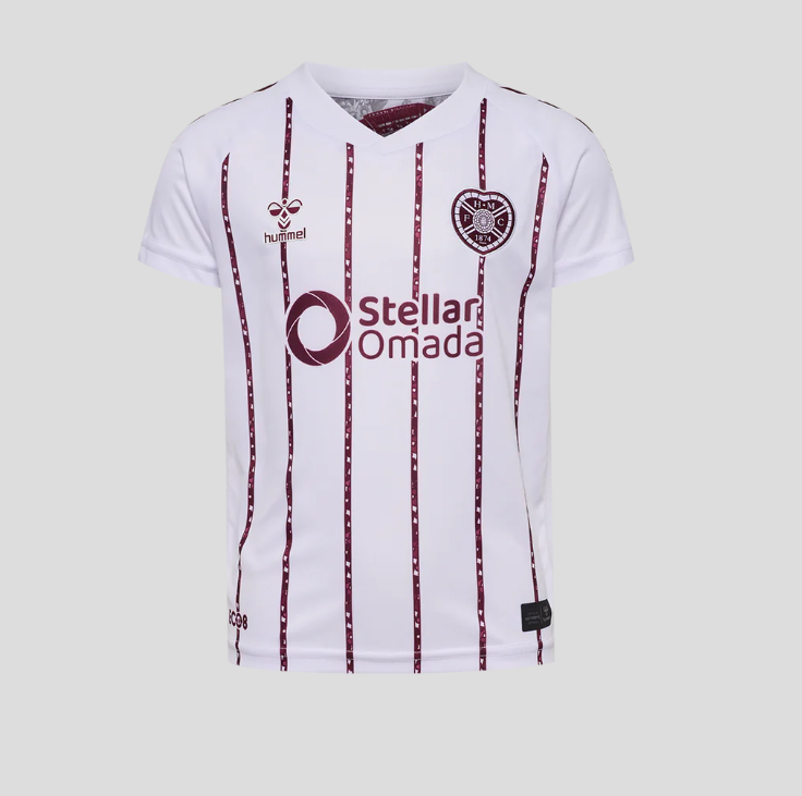 Kids Size 25/26 hearts fc Away Kit 1:1 Thai Quality