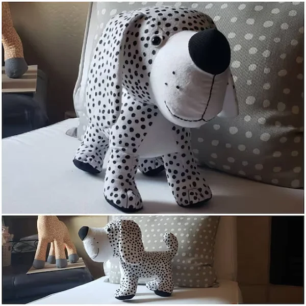 Cute puppy | plush toy | stuffed doll - sewing template set & Instructions