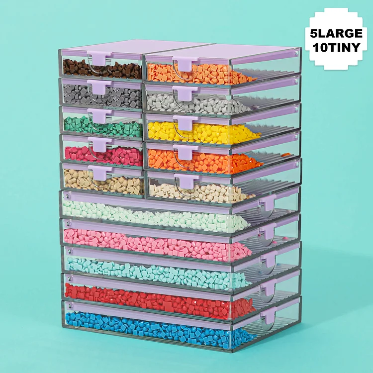 Trabricks Diamond Painting Drills Storage Tray Bead Container Jewlery box