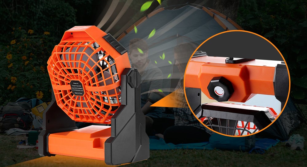 SAKER® Rechargeable Camping Fan