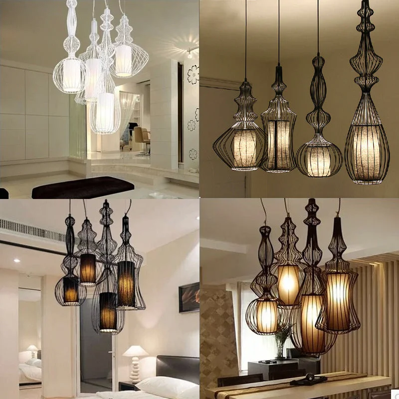 Creative Cafe Restaurant Lamps Vintage Industrial Wind Iron Art ...