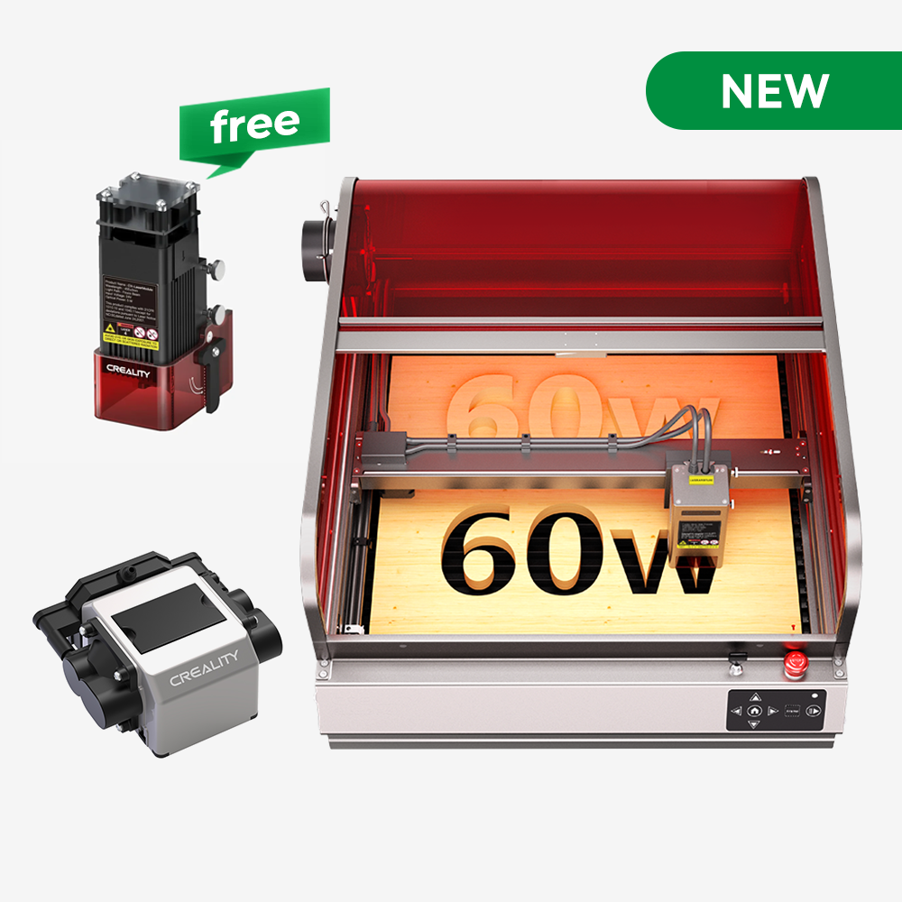 Falcon2 Pro 60W Laser Engraver & Cutter: Intelligent Three-Level Beam