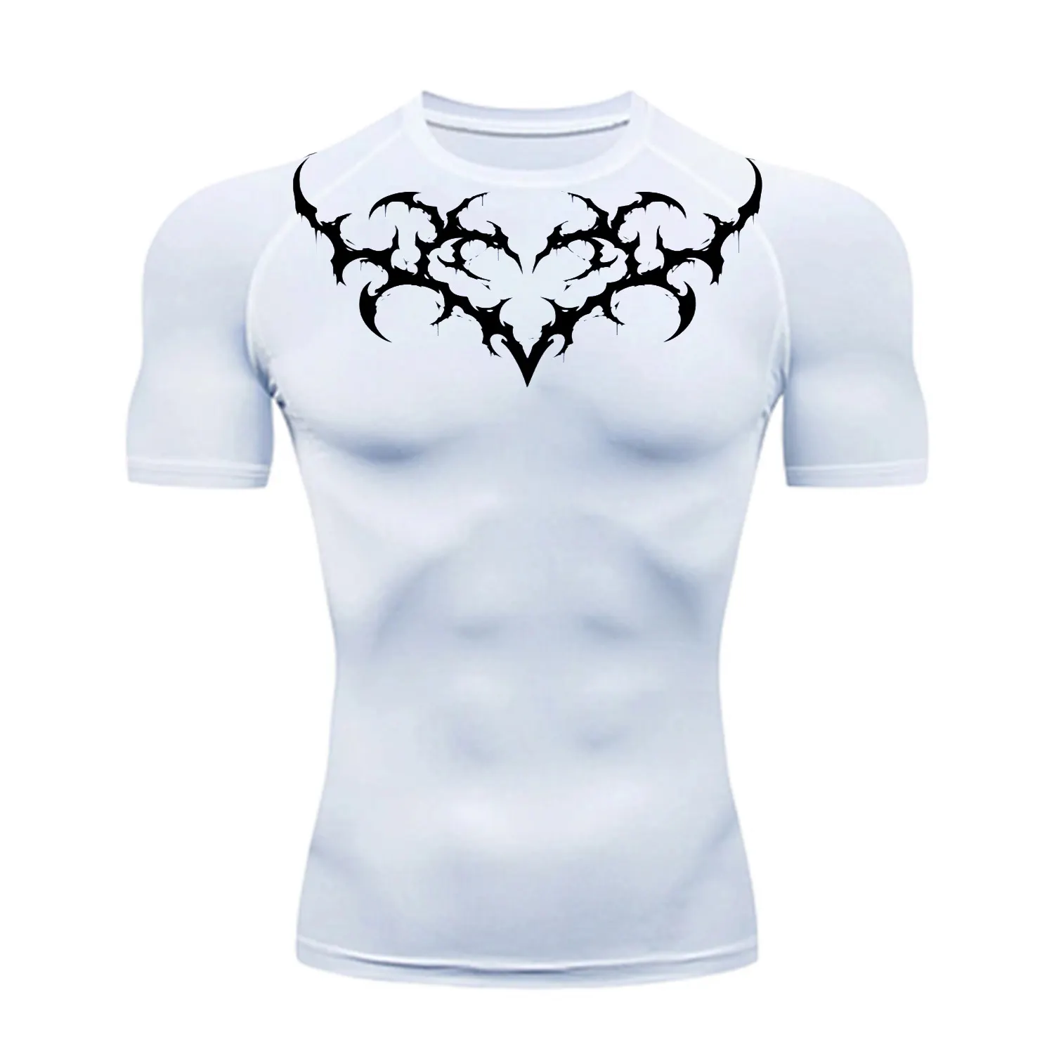 metal neck special Compression T-shirt