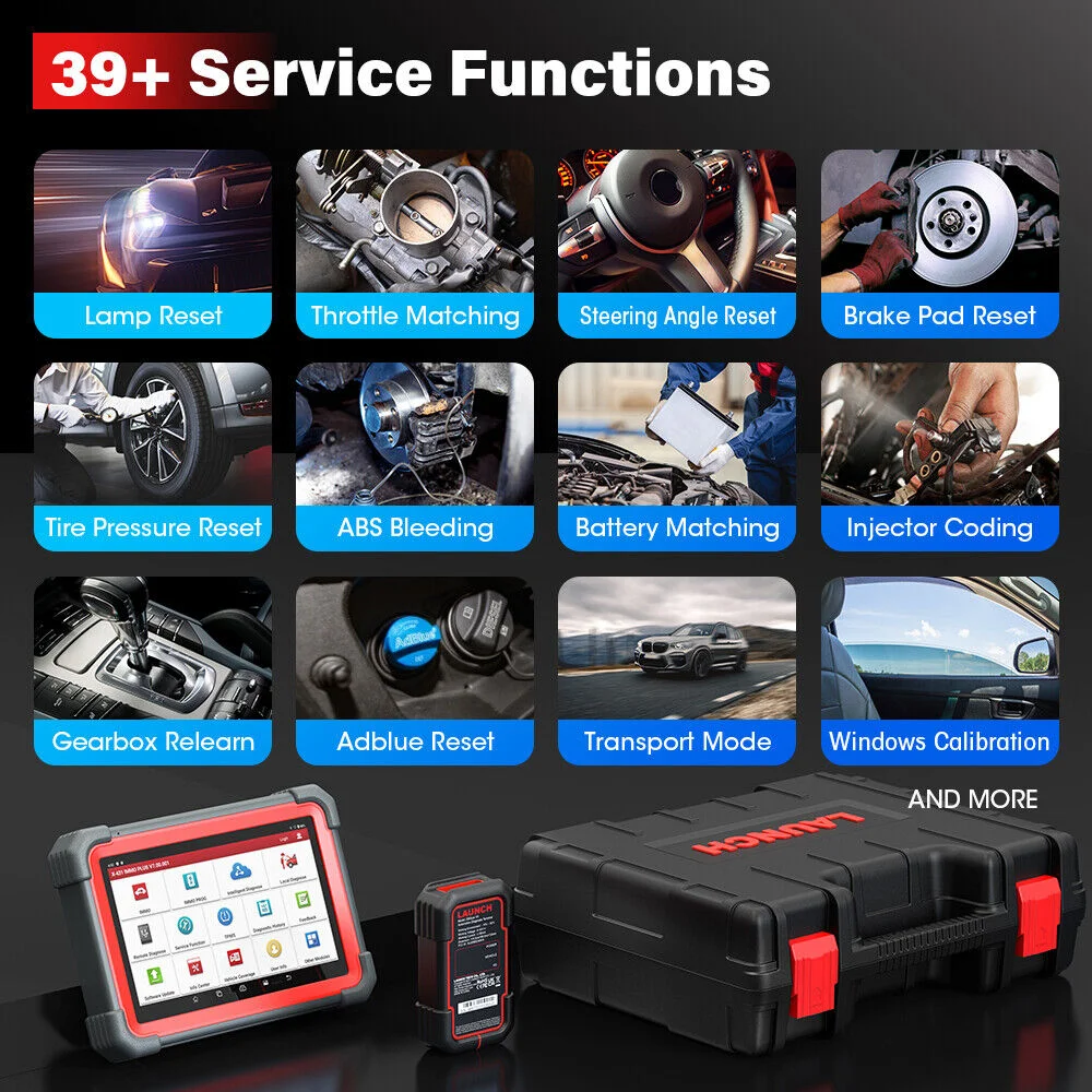 Launch X431 IMMO PLUS Key Programming Car Scanner Bidirectional ...