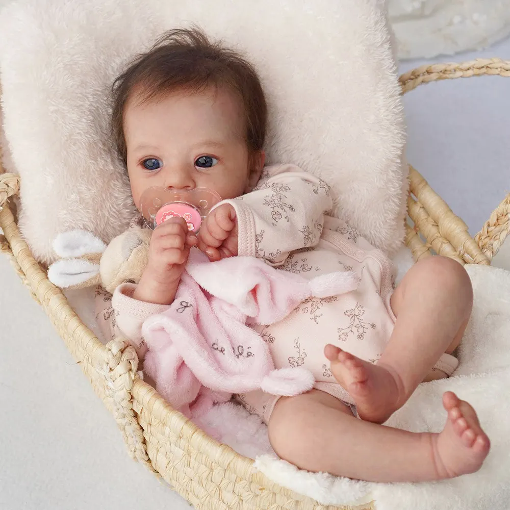 18" Realistic And Cute Reborn Baby Girl Opened Her Eyes With Bright ...