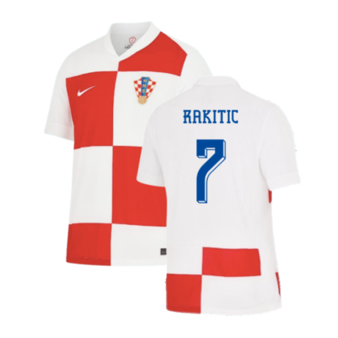 Croatia Ivan Rakitić 7 Home Shirt Top Kit EURO 2024