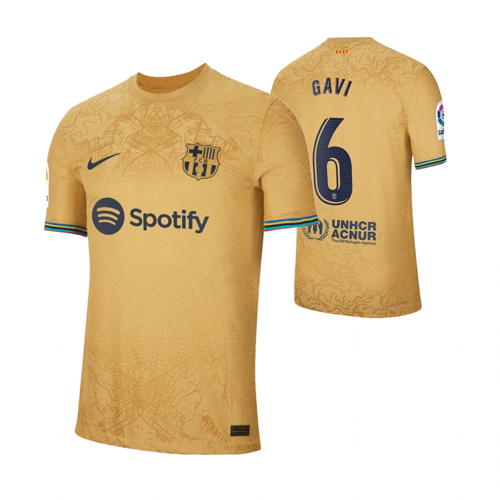 FC Barcelona Gavi 6 Away Shirt Kit 2022-2023