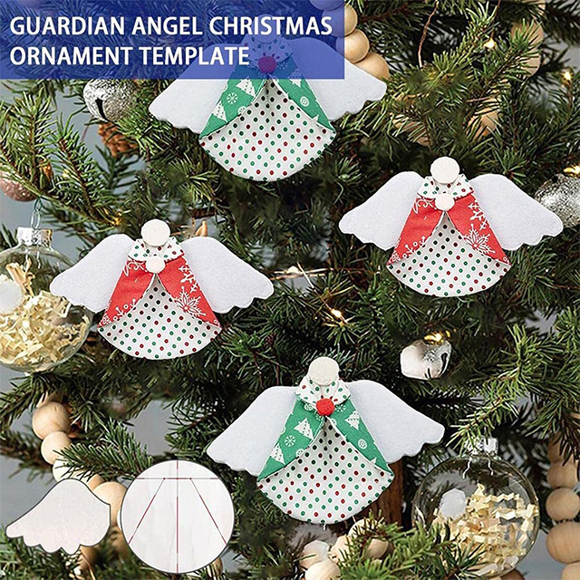 Guardian Angel Christmas Ornaments Template -With Instructions