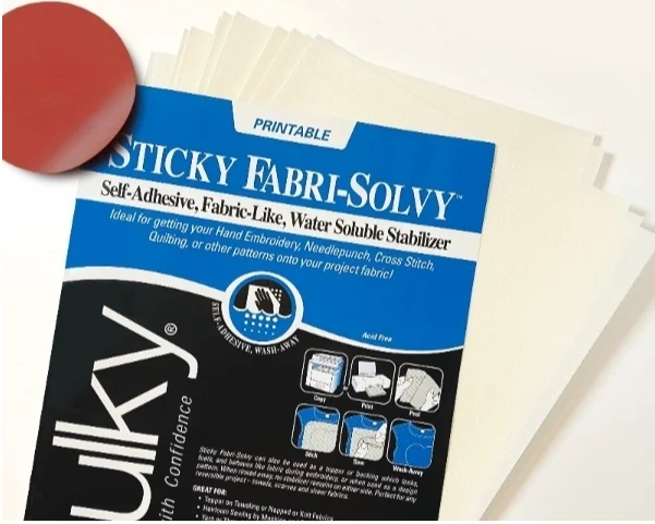 Sulky Fabri Solvy, Printable Stabilizer, Stick And Stitch Paper ...