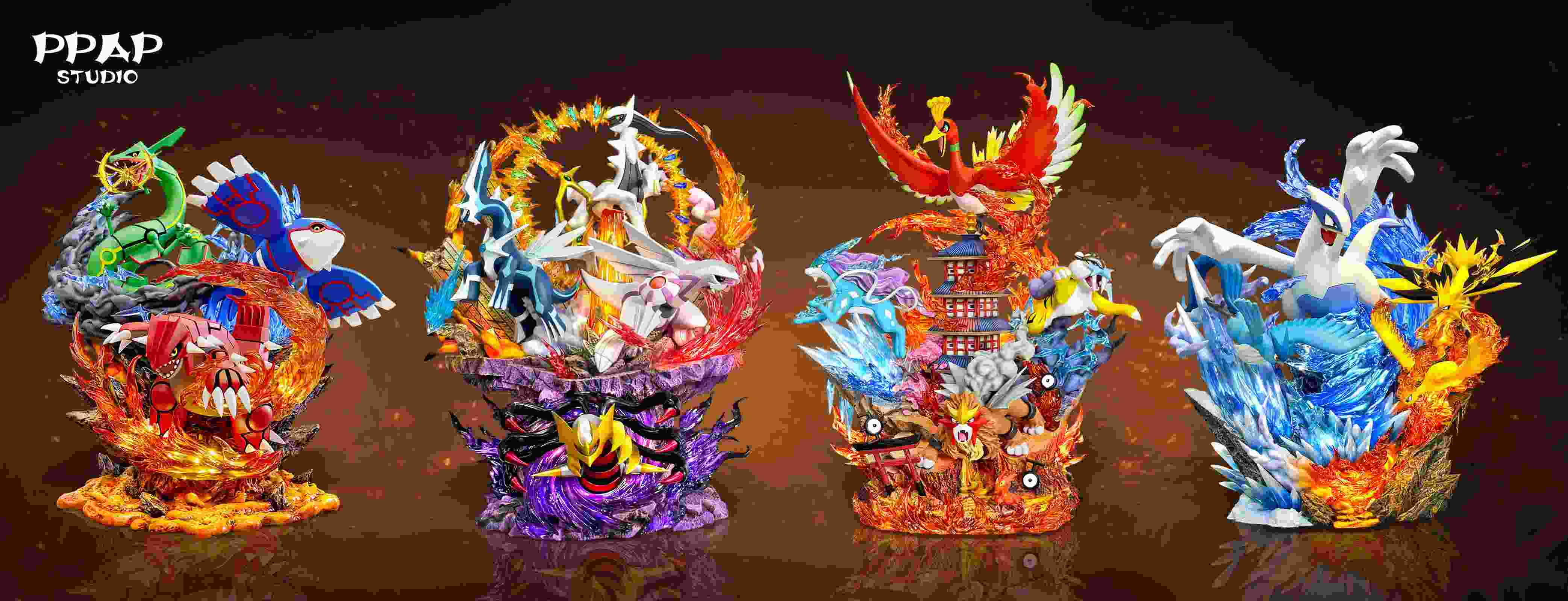 Arceus & Legendary Pokémon with LED - Pokemon Resin Statue - PPAP Studios