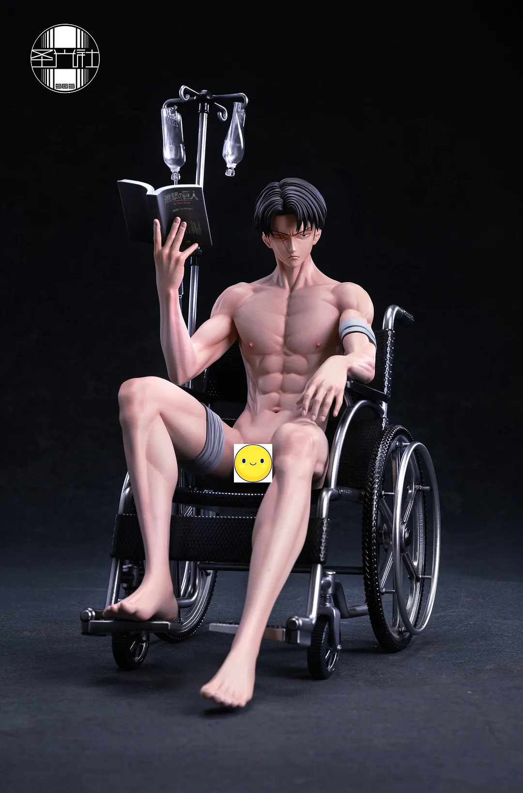 Wheelchair Levi Ackerman Attack On Titan Resin Statue Sgs Studio
