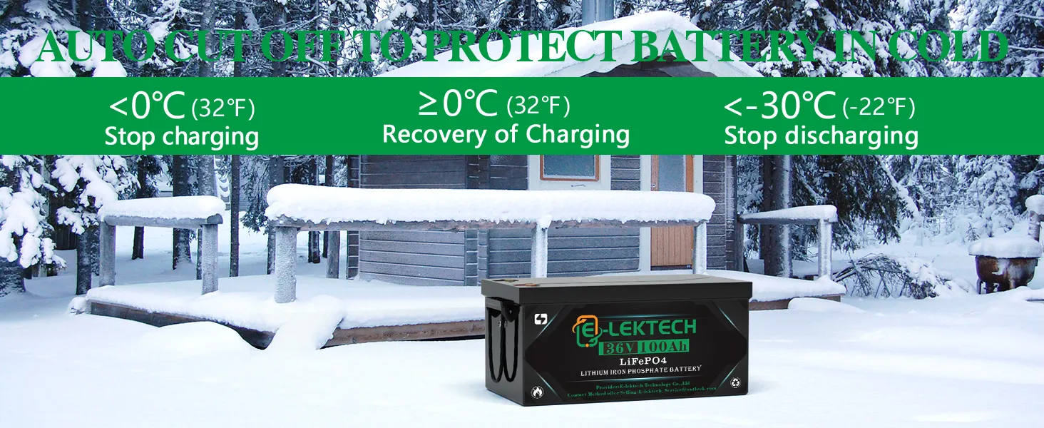 36V 100Ah LiFePO4 battery With Bluetooth