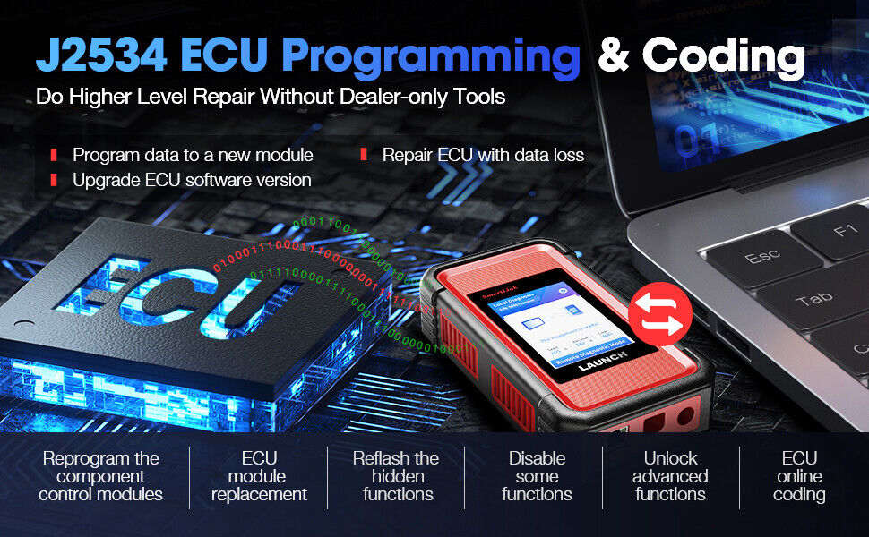 LAUNCH X431 PRO5 Global version J2534 Programming OBD2 Scanner with ...