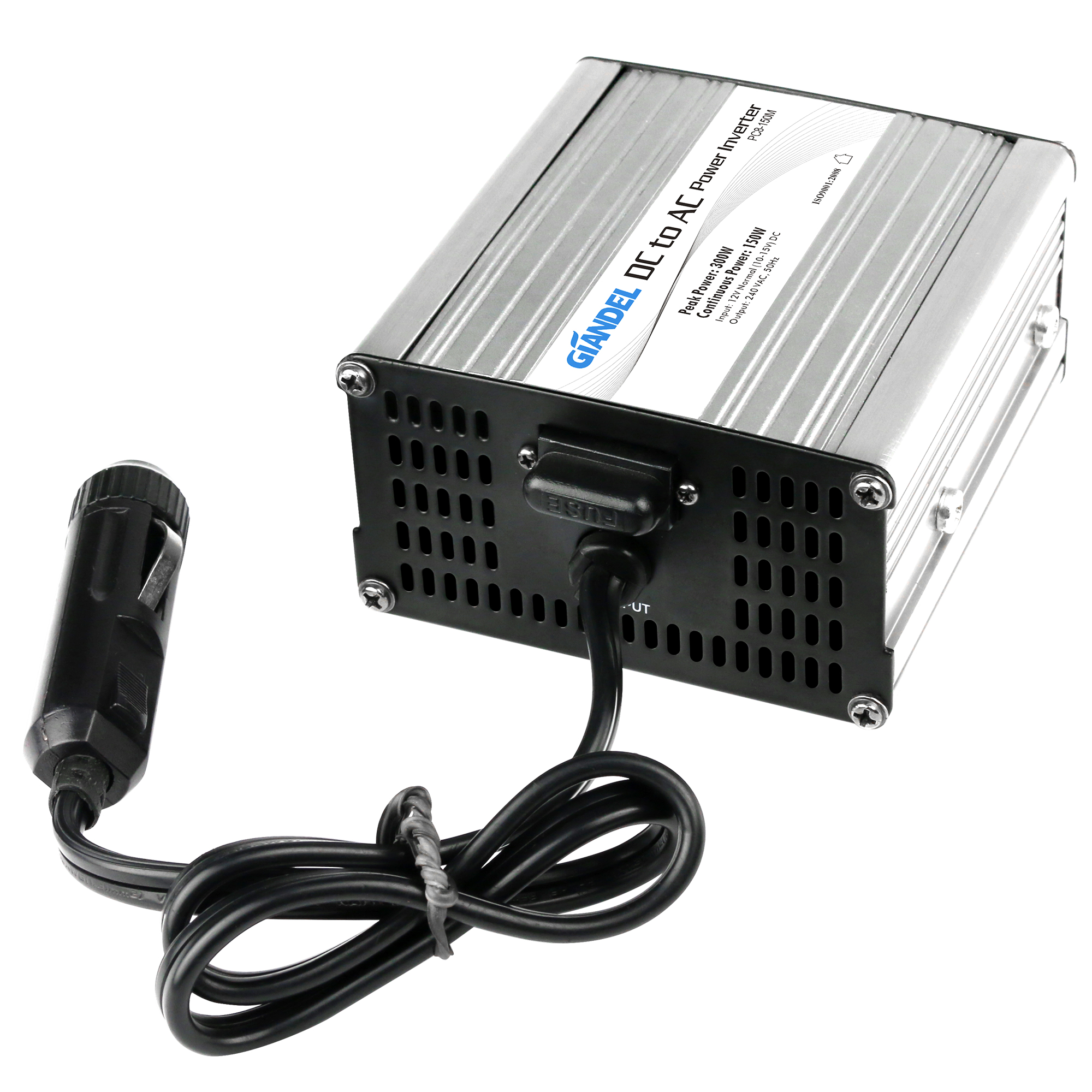 Power Inverter 150W DC 12V to AC 240V With Car Plug Cable