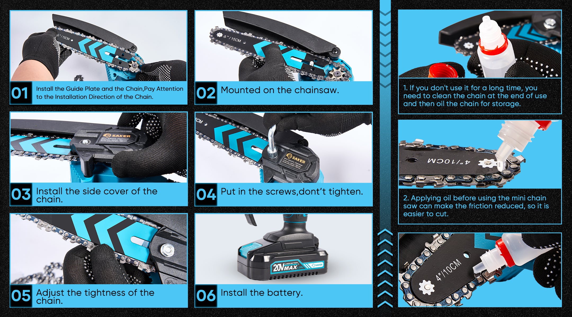 SAKER® Mini Chainsaw