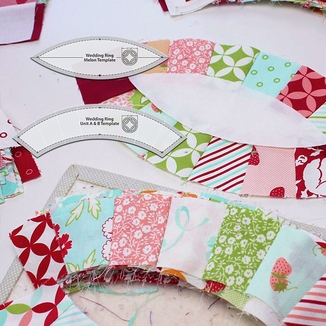 Double Wedding Ring Quilting Template