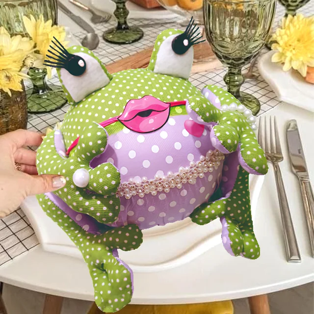 Cute Bean Bag Frog—Full Set Of Templates + Detailed Instructions