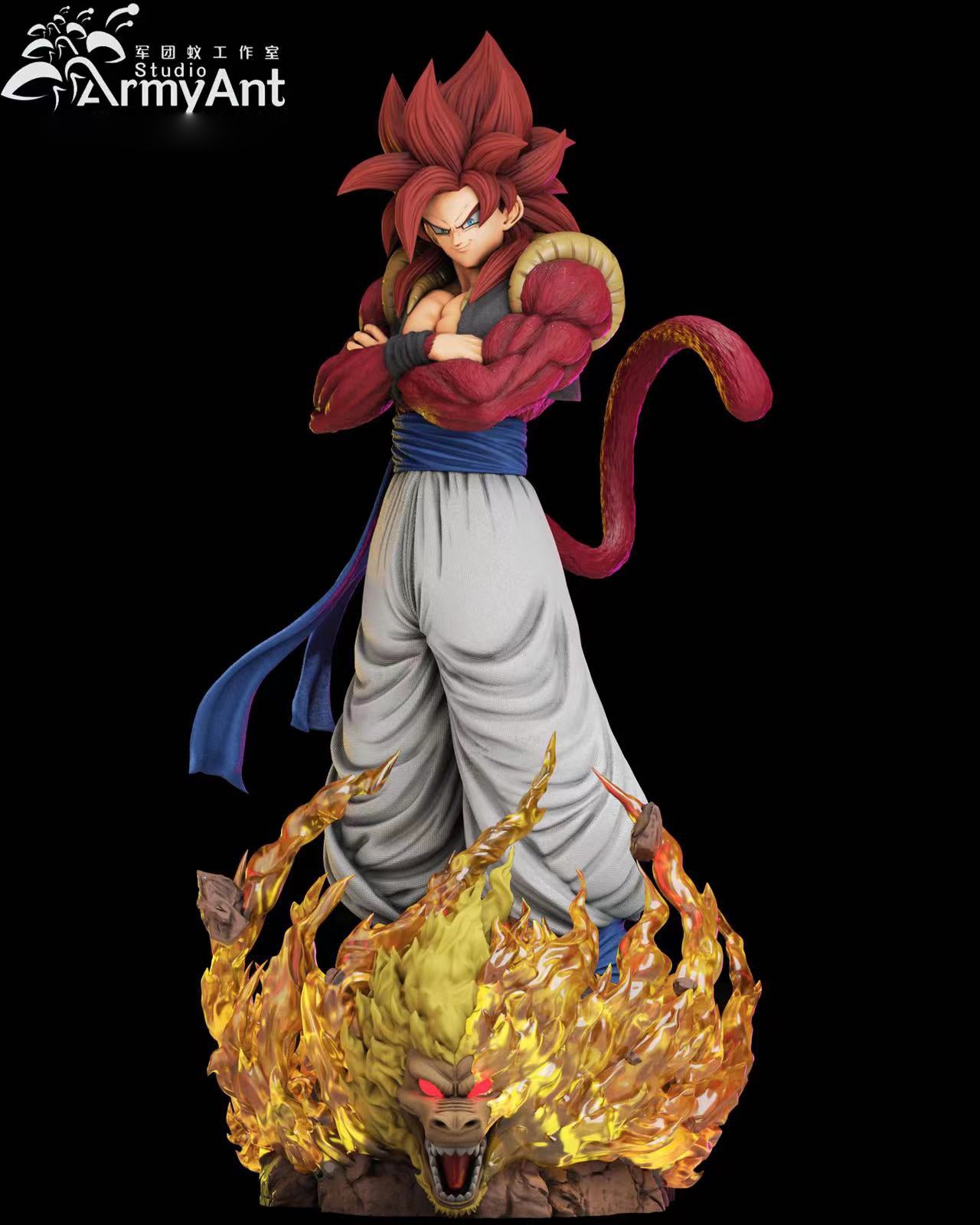 1/6 & 1/4 Scale Super Saiyan 4 Gogeta with LED - Dragon Ball Resin ...