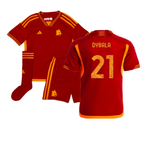 AS Roma Paulo Dybala 21 Home Shirt Kids & Junior Mini Kit 2023-2024