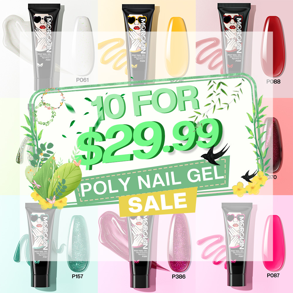 Acrylic Nails Poly Nail Gel Nail Polish Essentials & Powder | MOROVAN