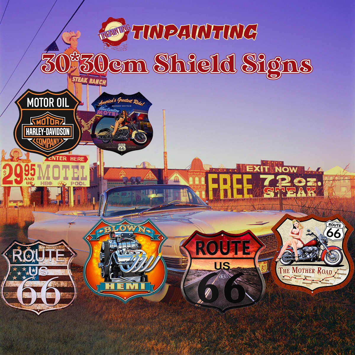 Tinpainting丨10,000+ products Vintage Metal Tin Sign Vintage Sheet Strip ...
