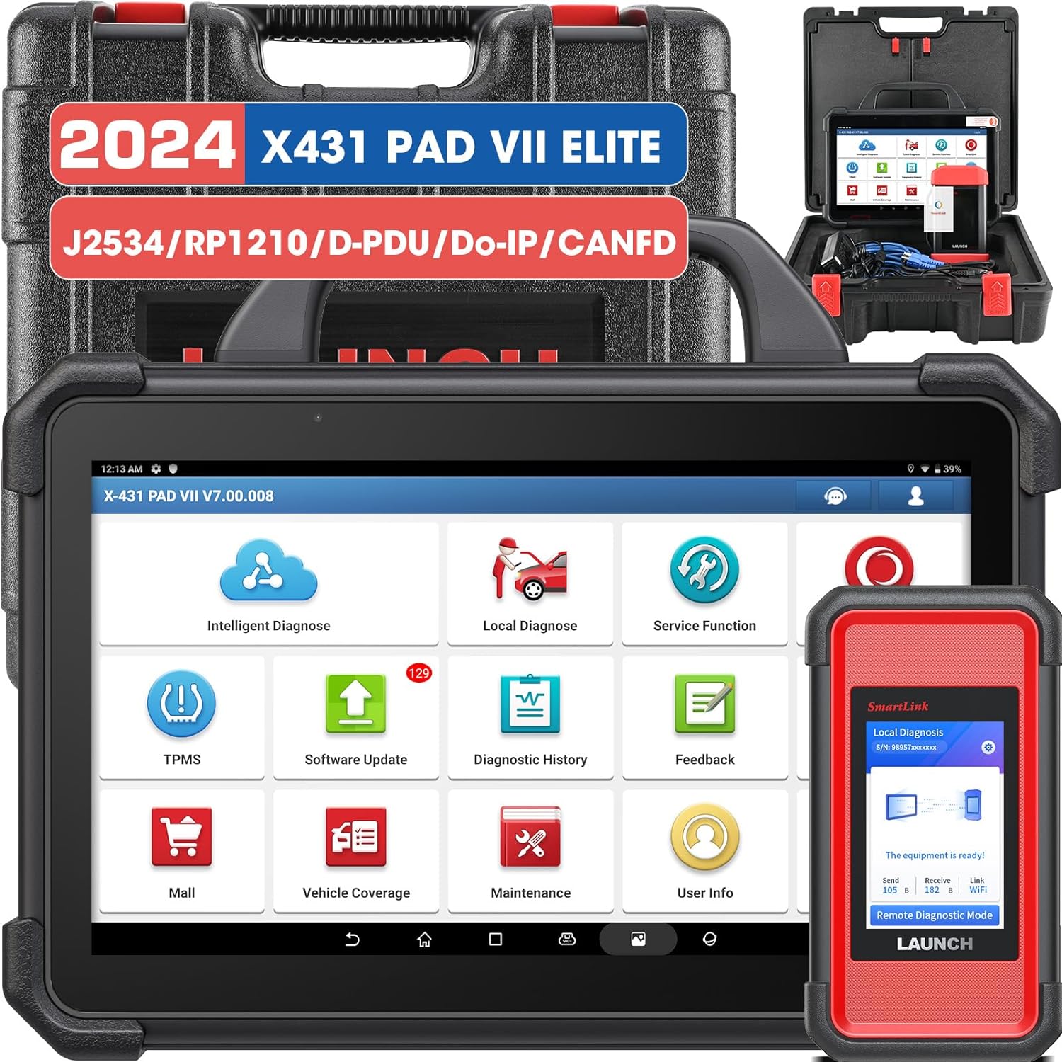 LAUNCH X431 PAD VII Elite: Upgraded of LAUNCH X431 PAD VII
