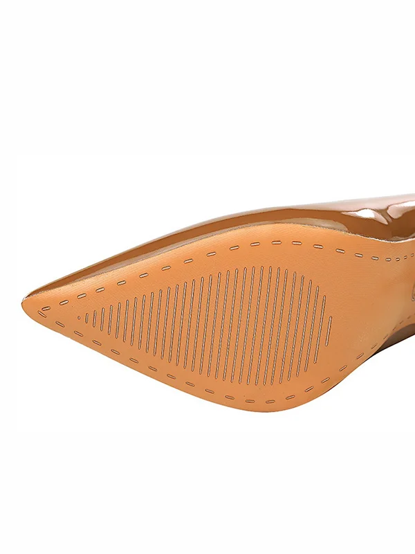 Elegant Split-Joint High Heels in Solid Colors