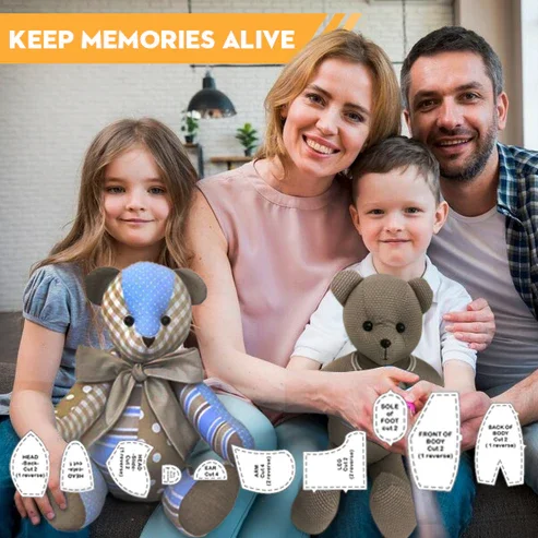 Memory Bear Template Ruler Set(10 PCS) - With Instructions