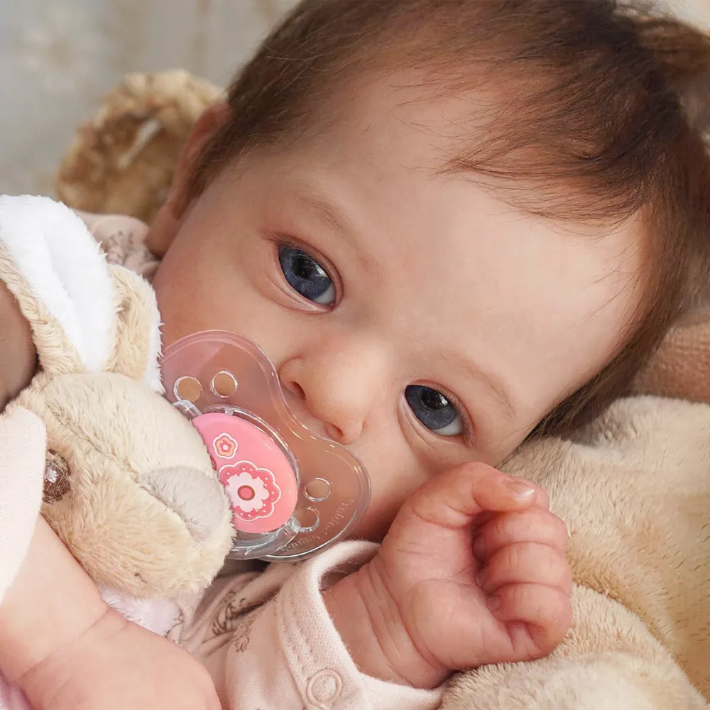 18" Realistic And Cute Reborn Baby Girl Opened Her Eyes With Bright ...