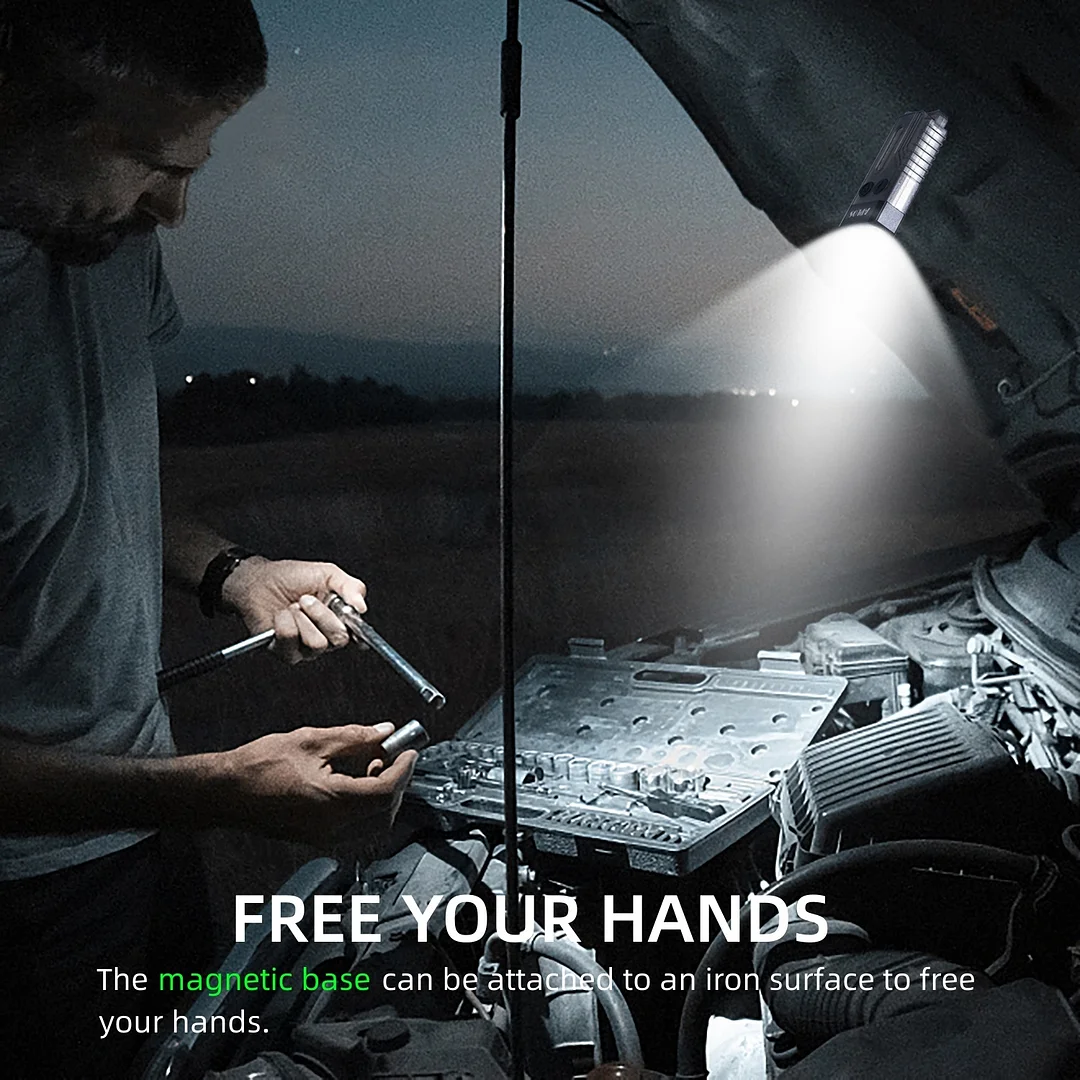 APLOS L02 1000 Lumens Rechargeable Mini EDC Flashlight, 365nm UV Light ...