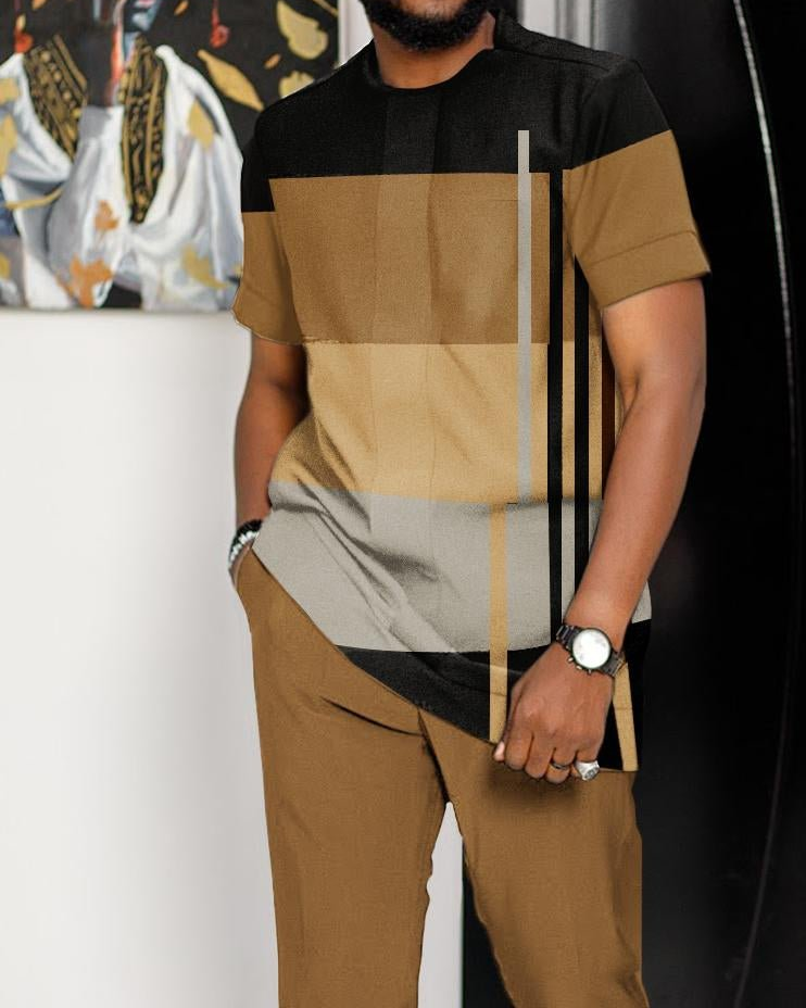 Colorblock Walking Suits