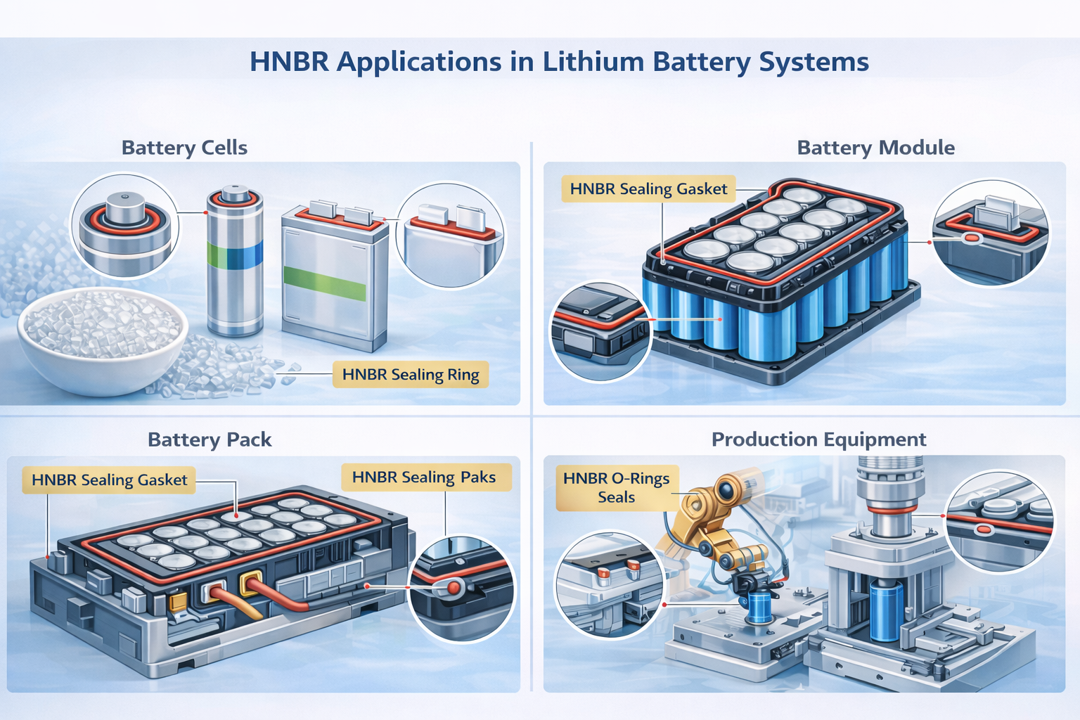 Why HNBR Is Emerging as a Key Elastomer in Lithium Battery Systems